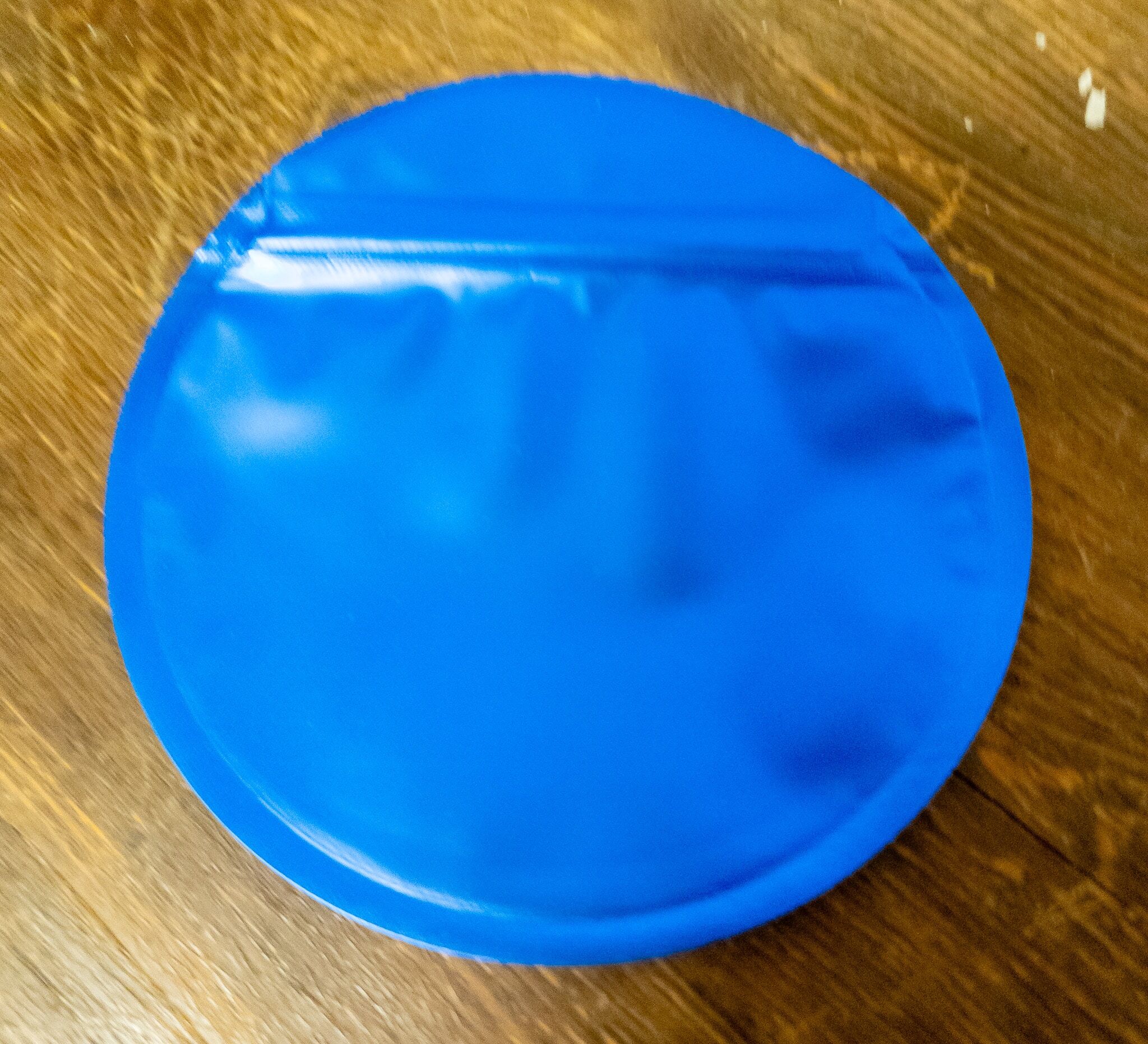 Premium Metallic Blue Circle Pouch - 4 Inch - HQ Packaging